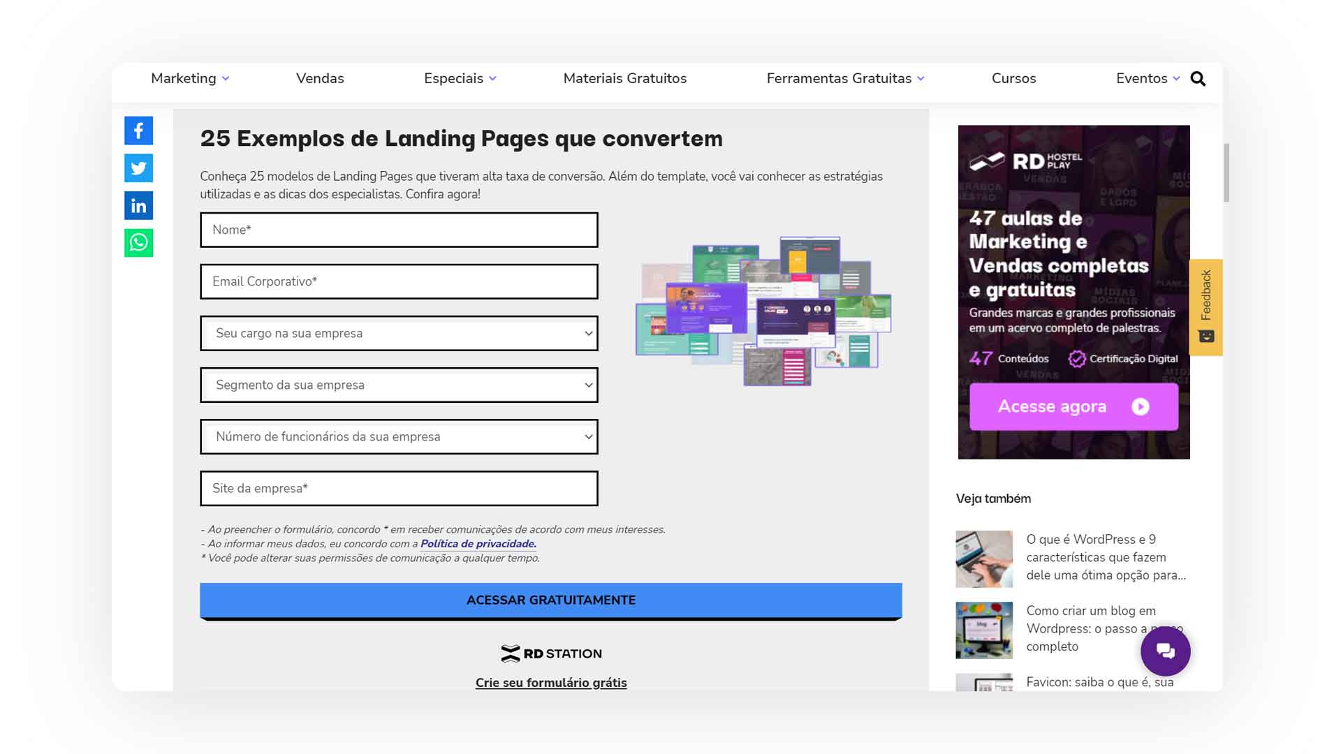 11 melhores ferramentas para criar landing pages eficientes