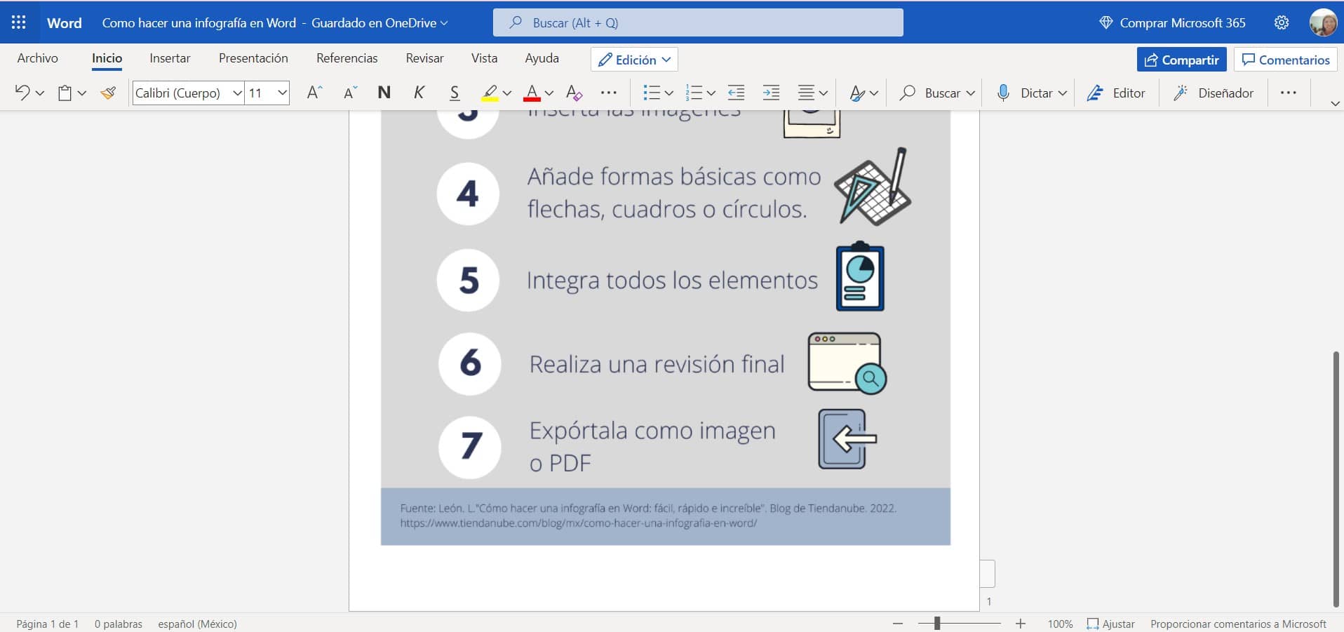 Infografia En Word Como Hacer Una Infografía En Word En 5 Minutos