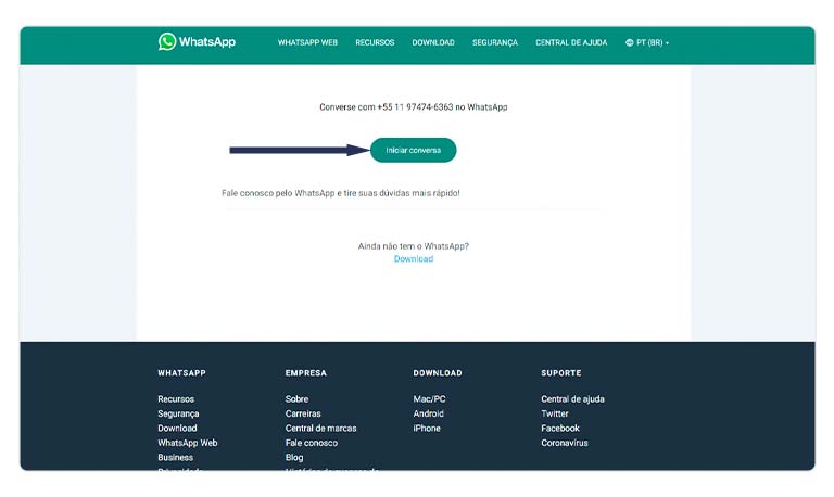 Como criar link do WhatsApp com o meu número?