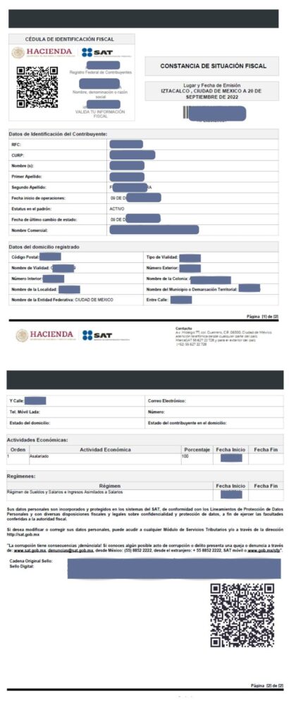 Aprende a generar tu Constancia de Situación Fiscal del SAT 2023