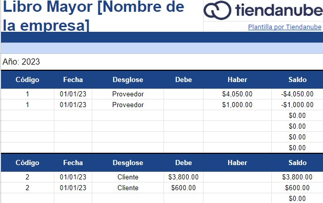 Plantilla de Excel: contabilidad para pequeñas empresas mexicanas