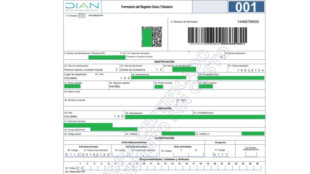 Cómo sacar el RUT por internet en Colombia