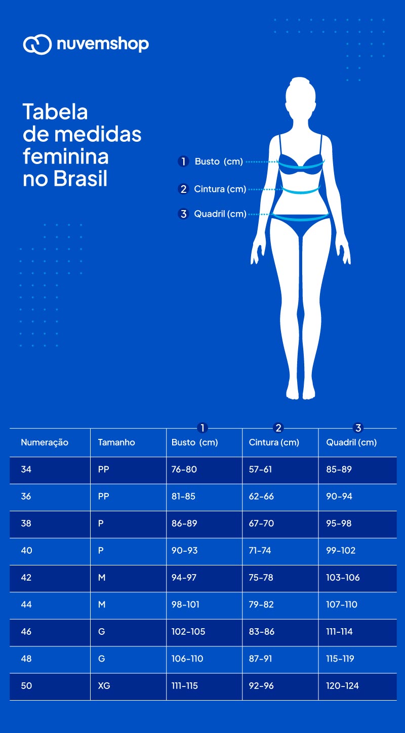 Tabela de medidas: como funciona e quais são os tamanhos?