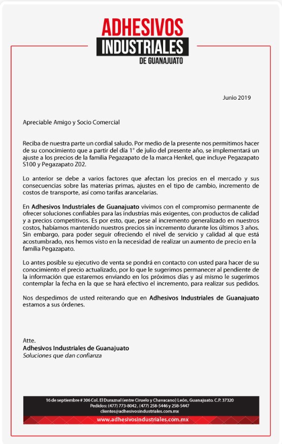 Cómo informar una subida de precios: tips y ejemplos